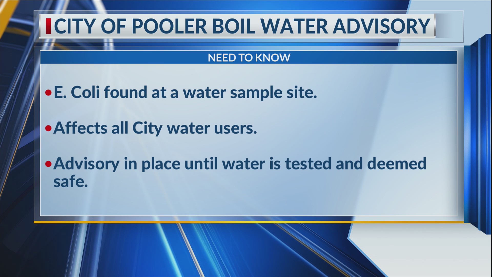 City of Pooler issues boil water advisory – WSAV-TV