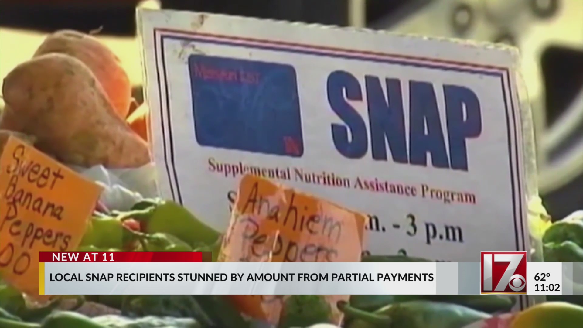 Central NC SNAP recipients receive only partial payments Friday – CBS17.com