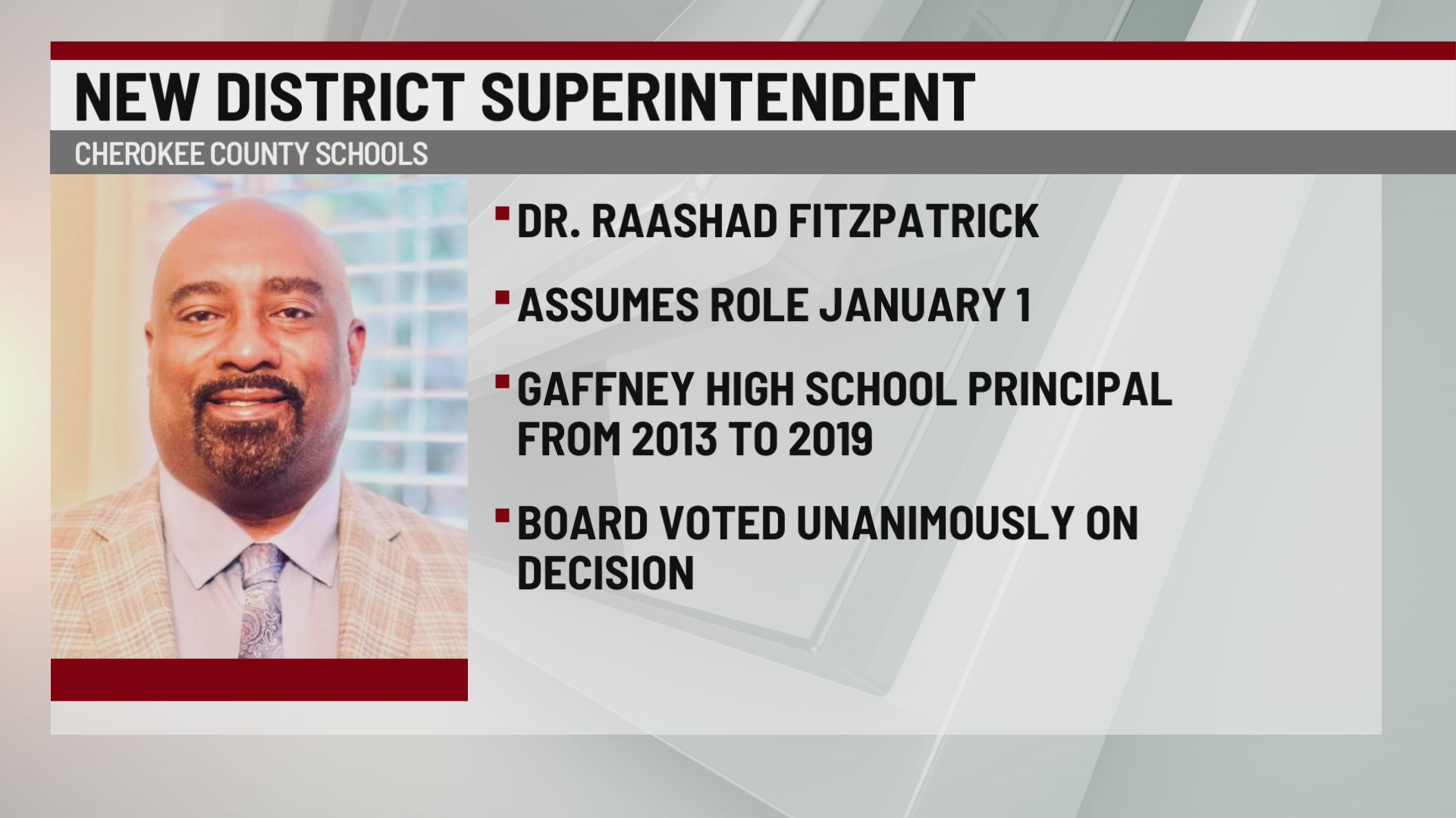 Former Gaffney High principal named new Cherokee County superintendent ...