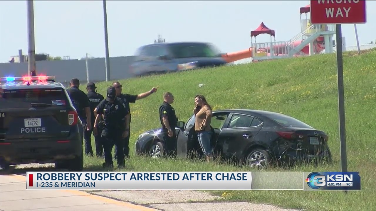 Suspect arrested after highway robbery, police chase in south Wichita ...