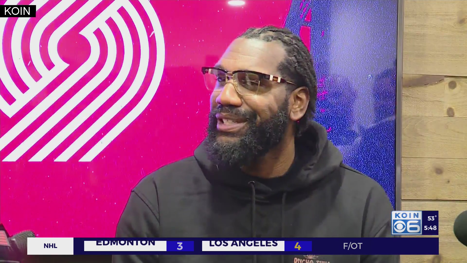 Greg Oden back courtside at Blazers game – KOIN.com