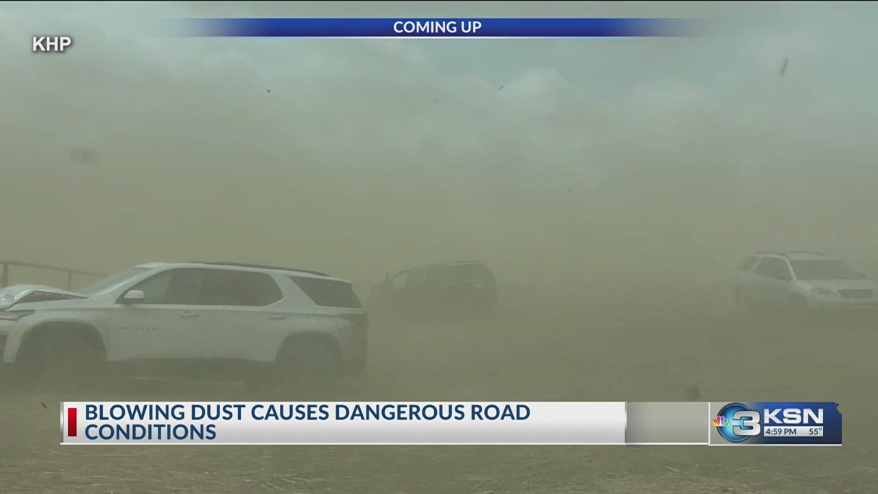 Blowing dust causes dangerous road conditions – KSN-TV