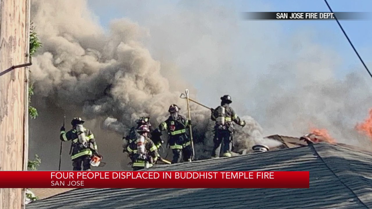 4 people displaced in Buddhist Temple fire – KRON4