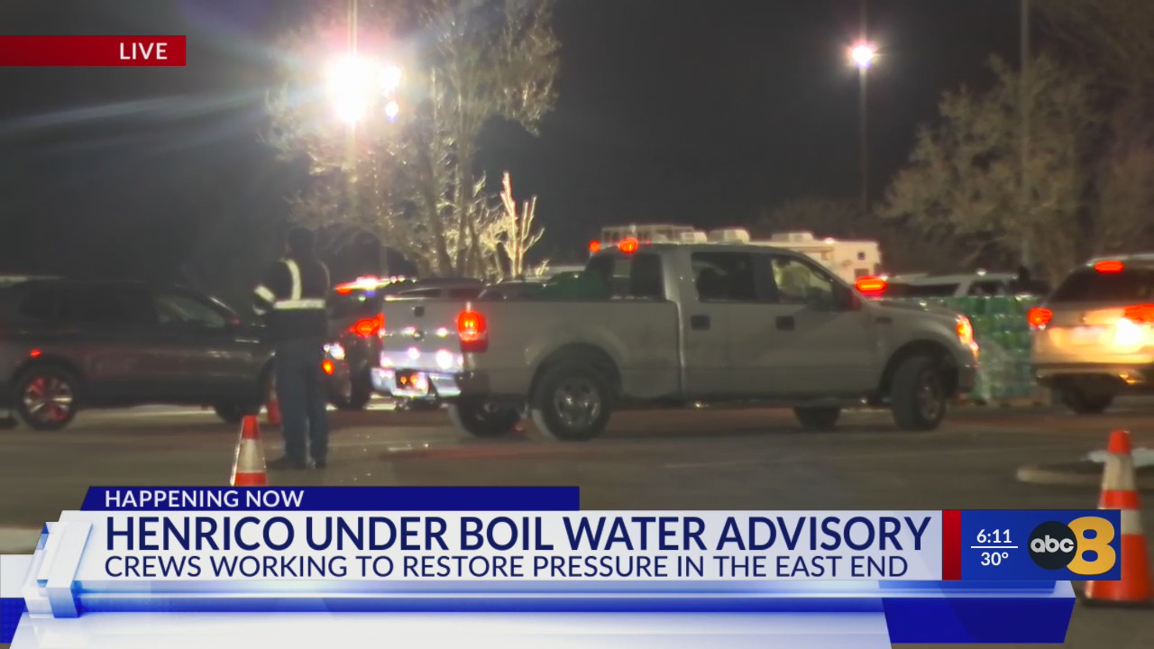 All of Henrico County under a boil water advisory – WRIC ABC 8News