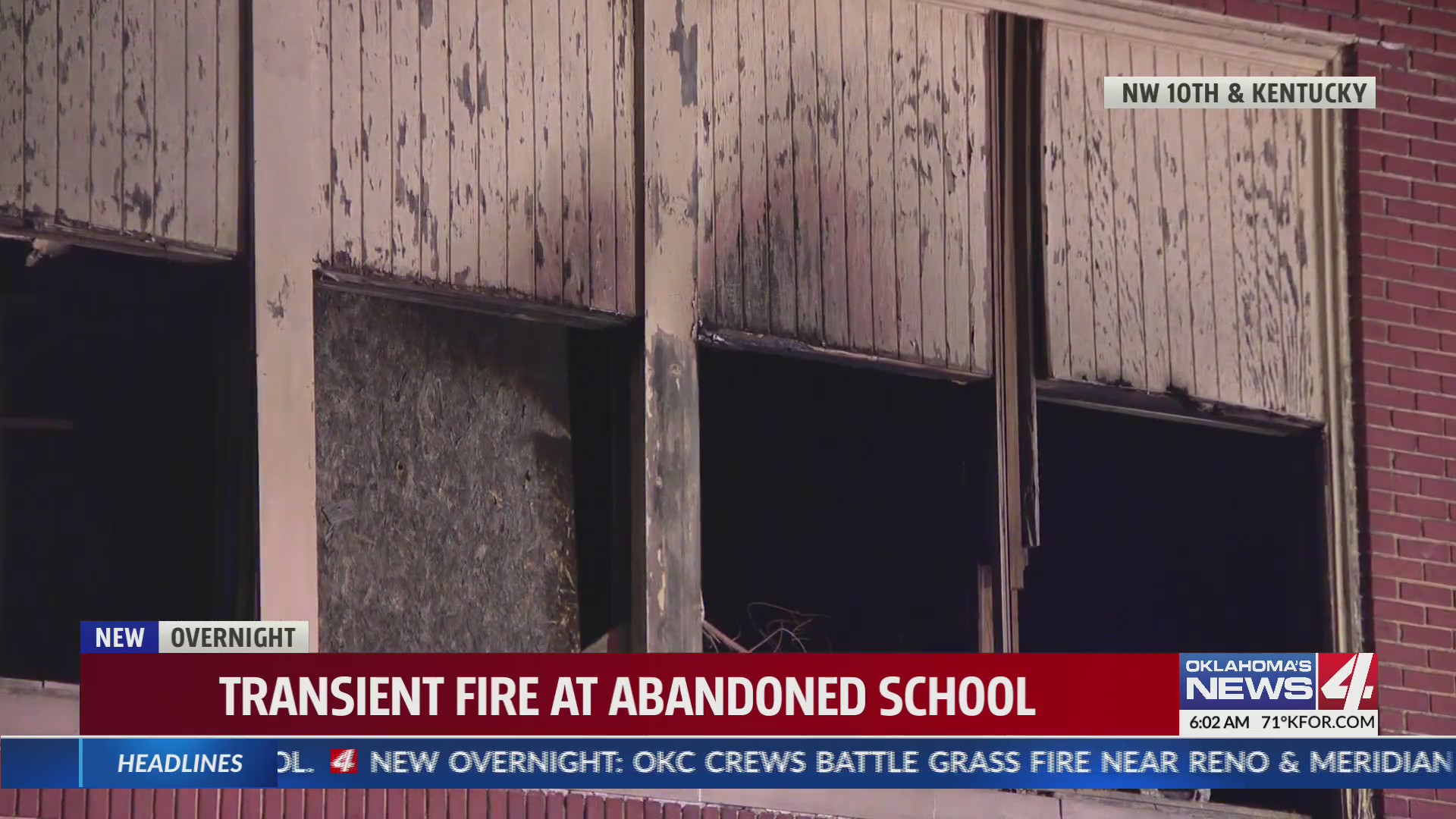 OKCFD responds to fire at abandoned building – KFOR.com Oklahoma City