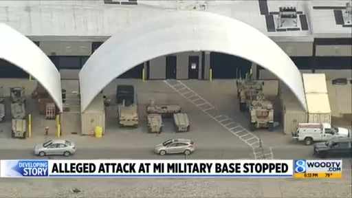 Alleged attack at Michigan military base stopped – WOODTV.com
