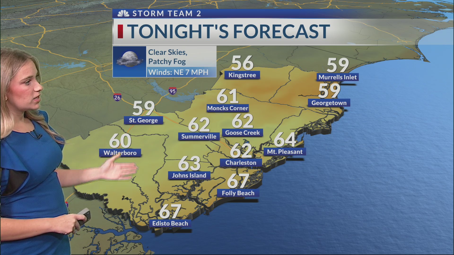 Saturday morning weather forecast with Grace Lowe – WCBD News 2