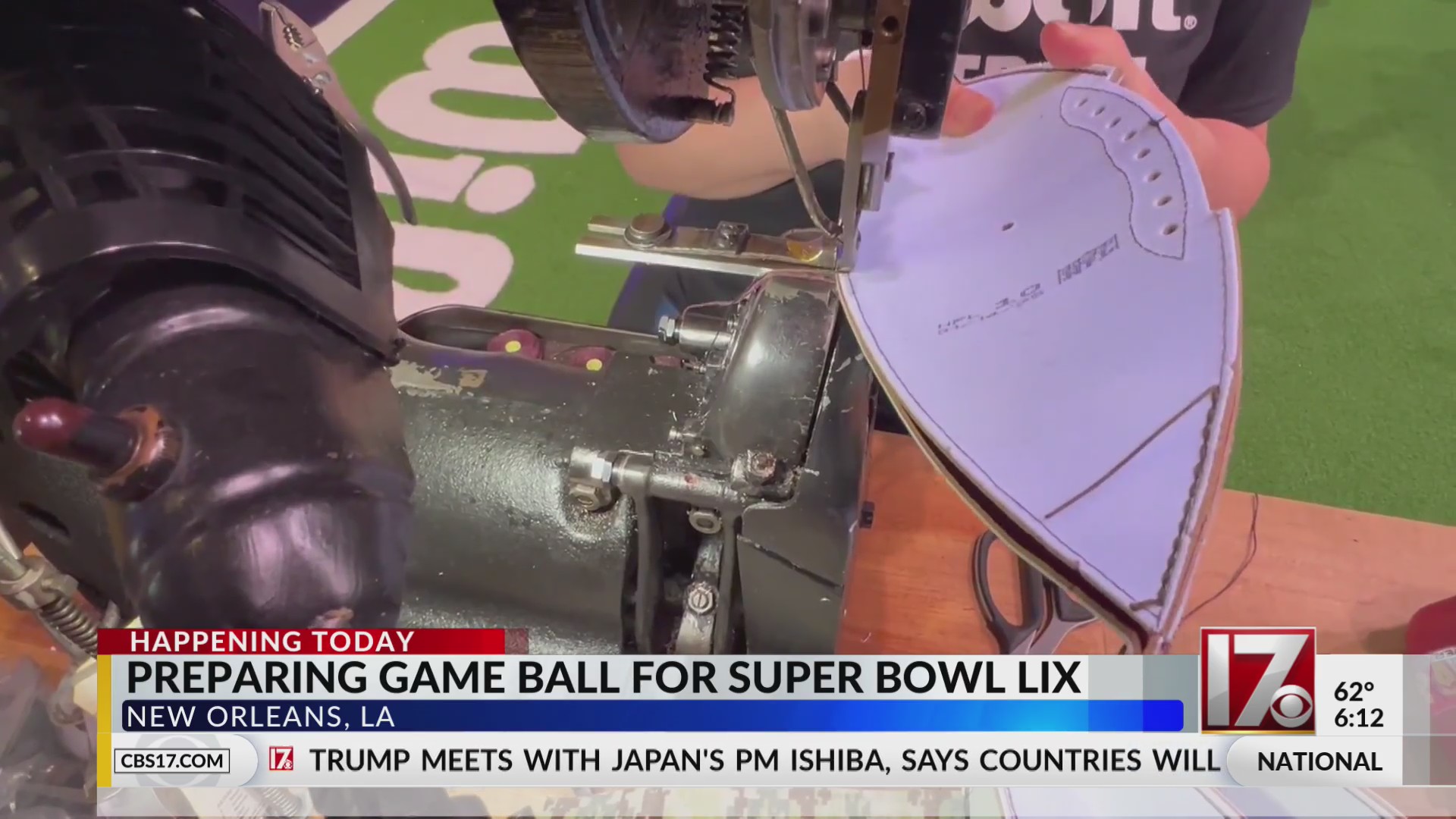 Wilson preps the game ball pigskin for Super Bowl LIX – CBS17.com