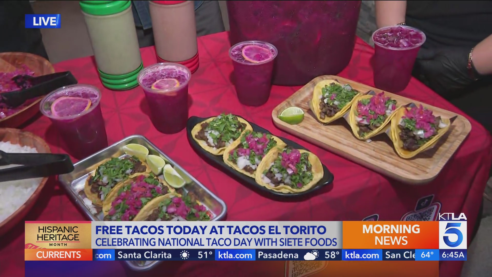 Celebrating National Taco Day at Tacos El Torito (6 a.m.) – KTLA