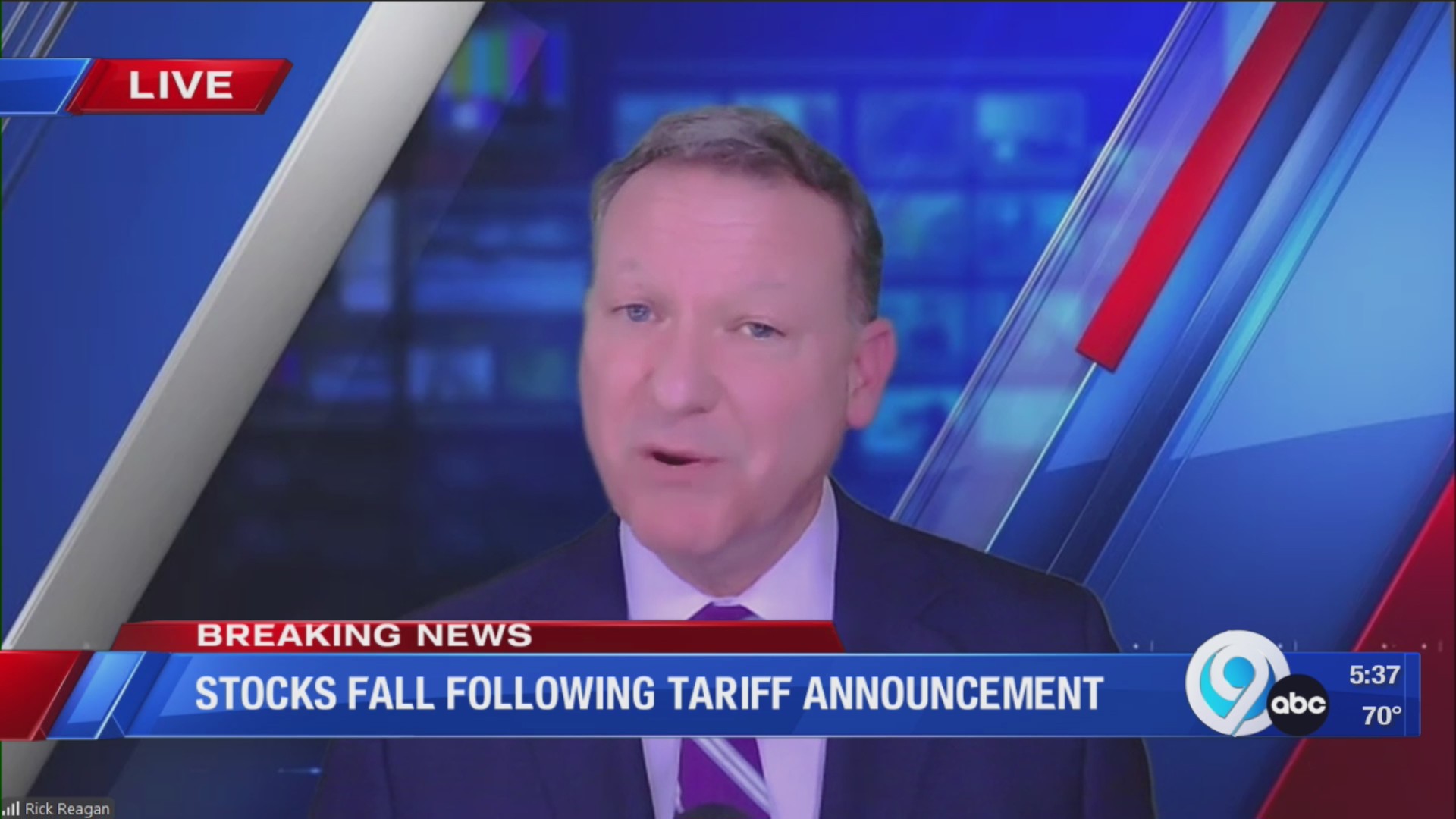 Rick Reagan explains stock sell off after tariff announcement – WSYR