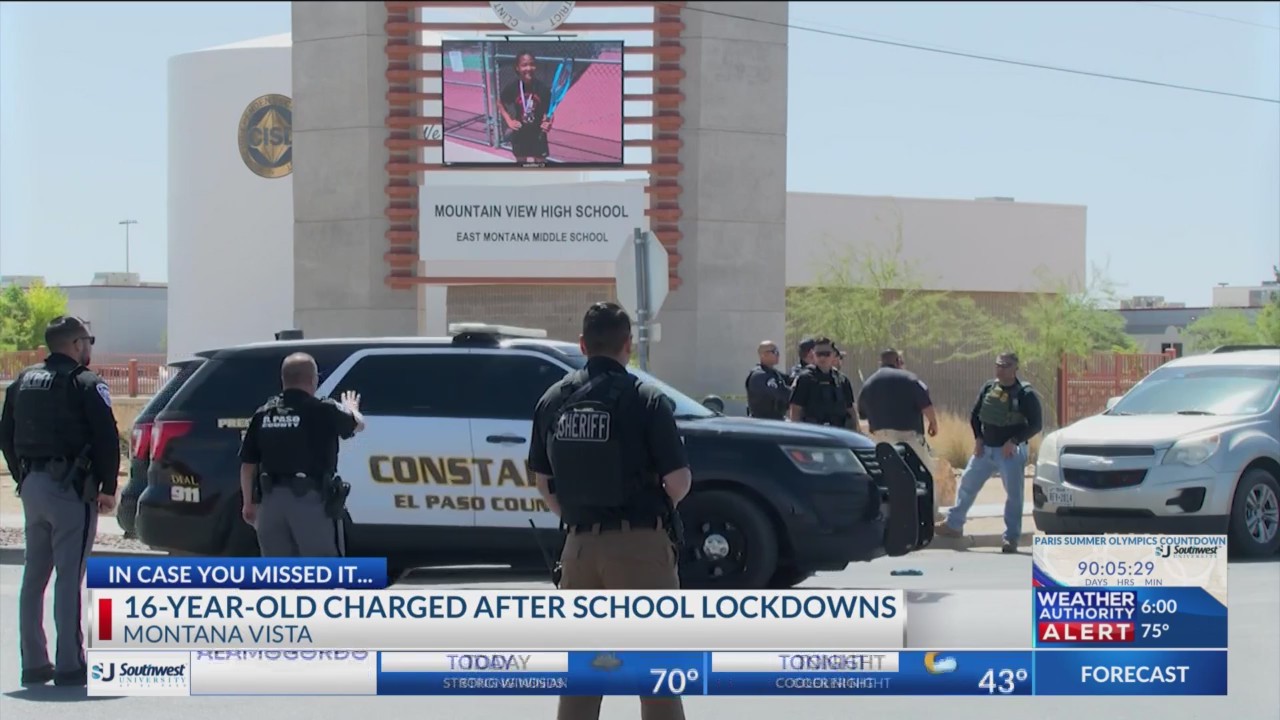 EPCSO: 1 teen to face charges over school lockdown in Montana Vista ...
