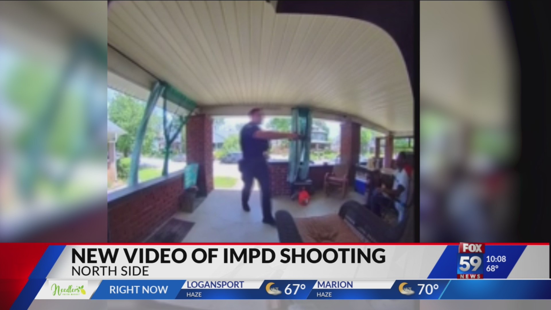 Doorbell footage shows moments leading up to IMPD officers shooting ...