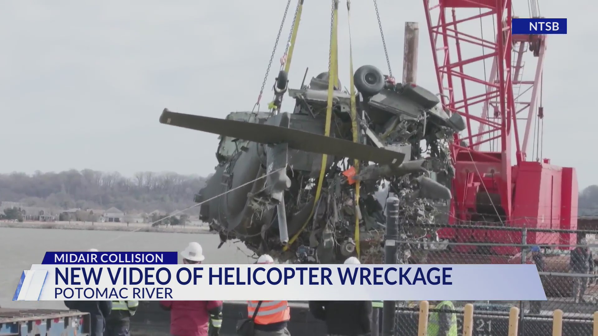 New video of helicopter wreckage from DCA plane crash – DC News Now ...