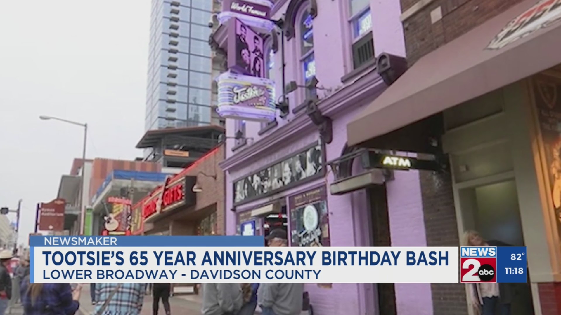 Newsmaker: Tootsie’s 65 year anniversary birthday bash – WKRN News 2
