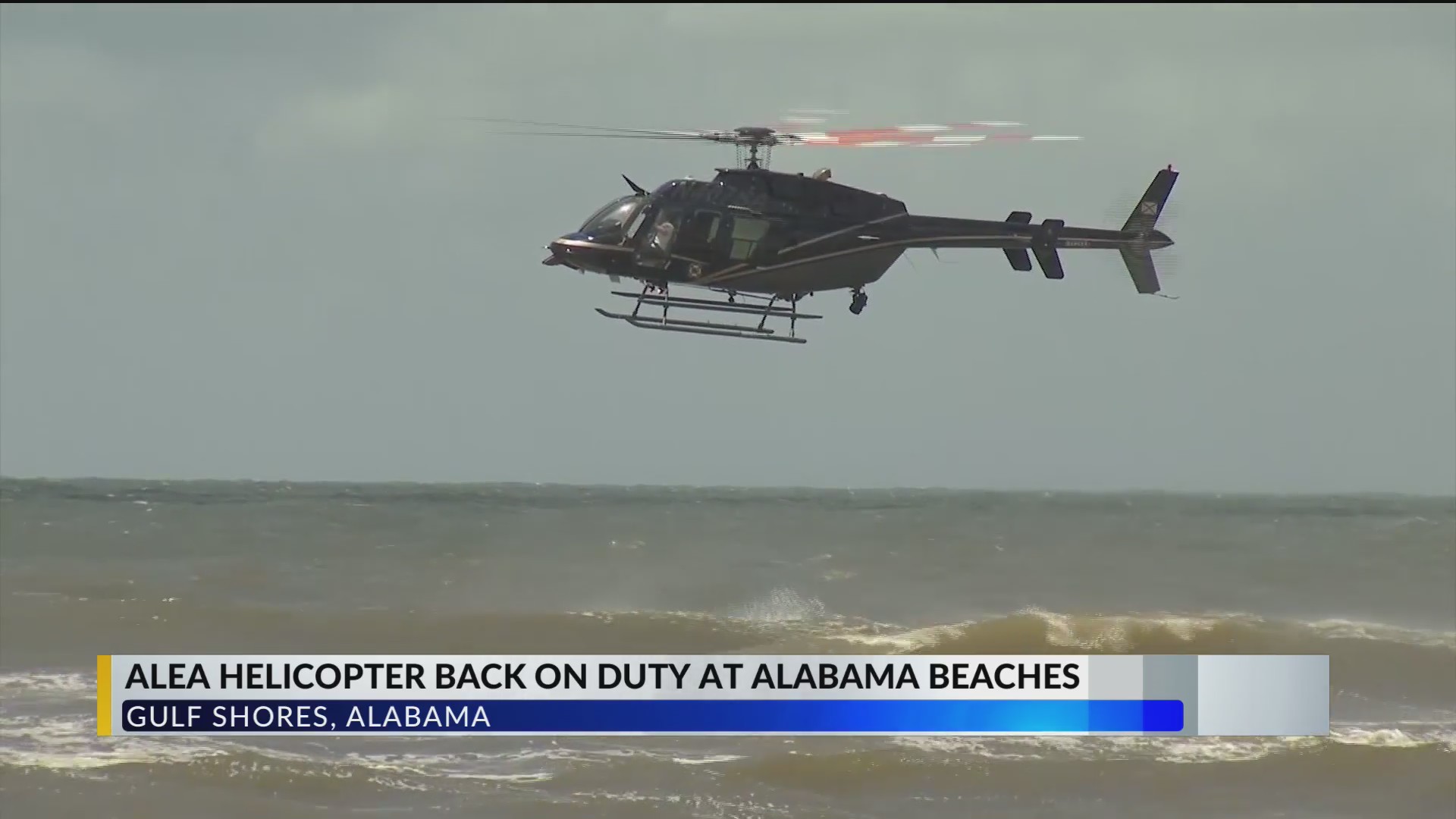 State helicopter back on Alabama beach patrol, helping spot trouble ...