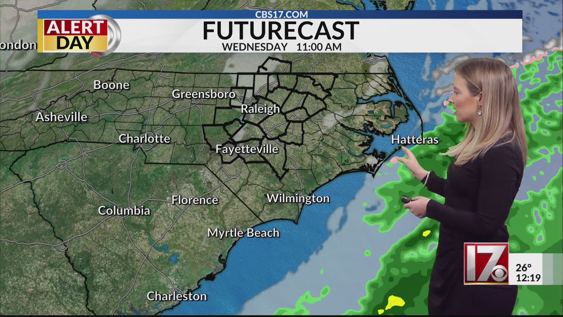Winter Weather Alert Day, parts of central NC to see snow – CBS17.com