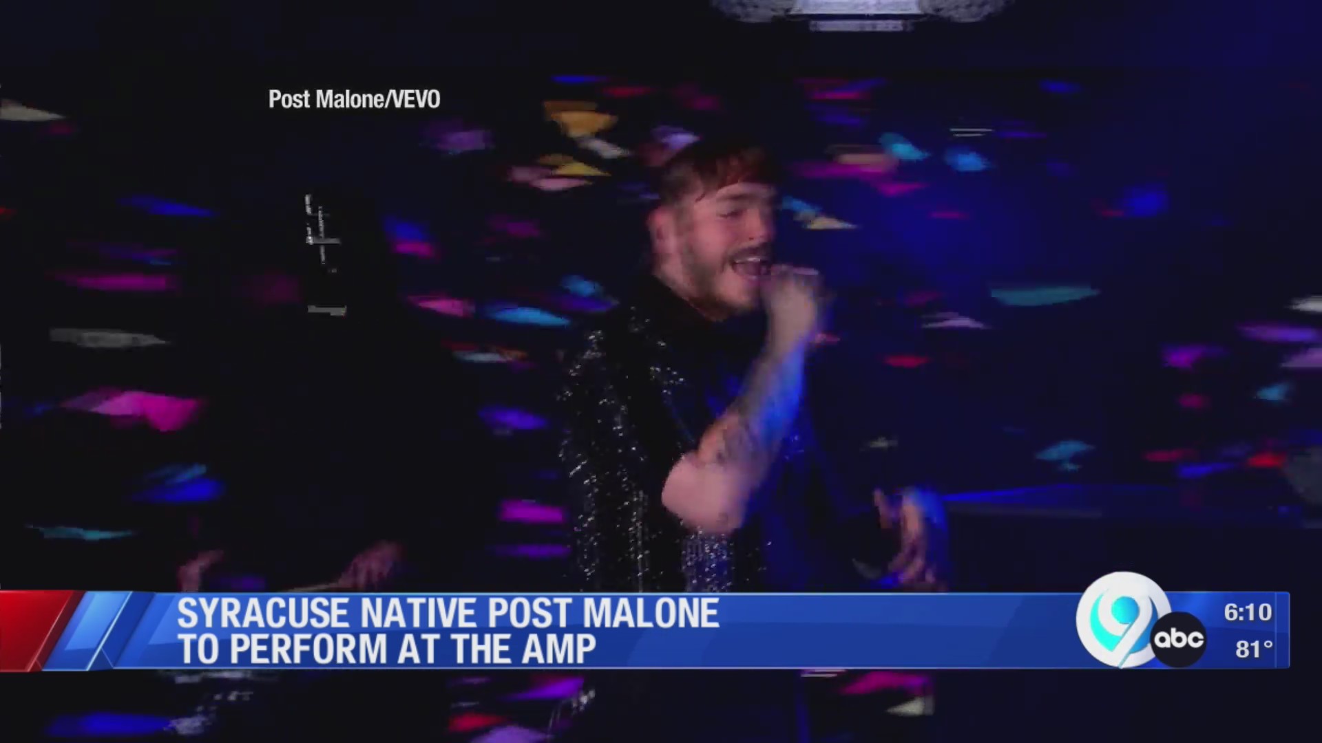 Syracuse native Post Malone to perform at the Amphitheater – WSYR