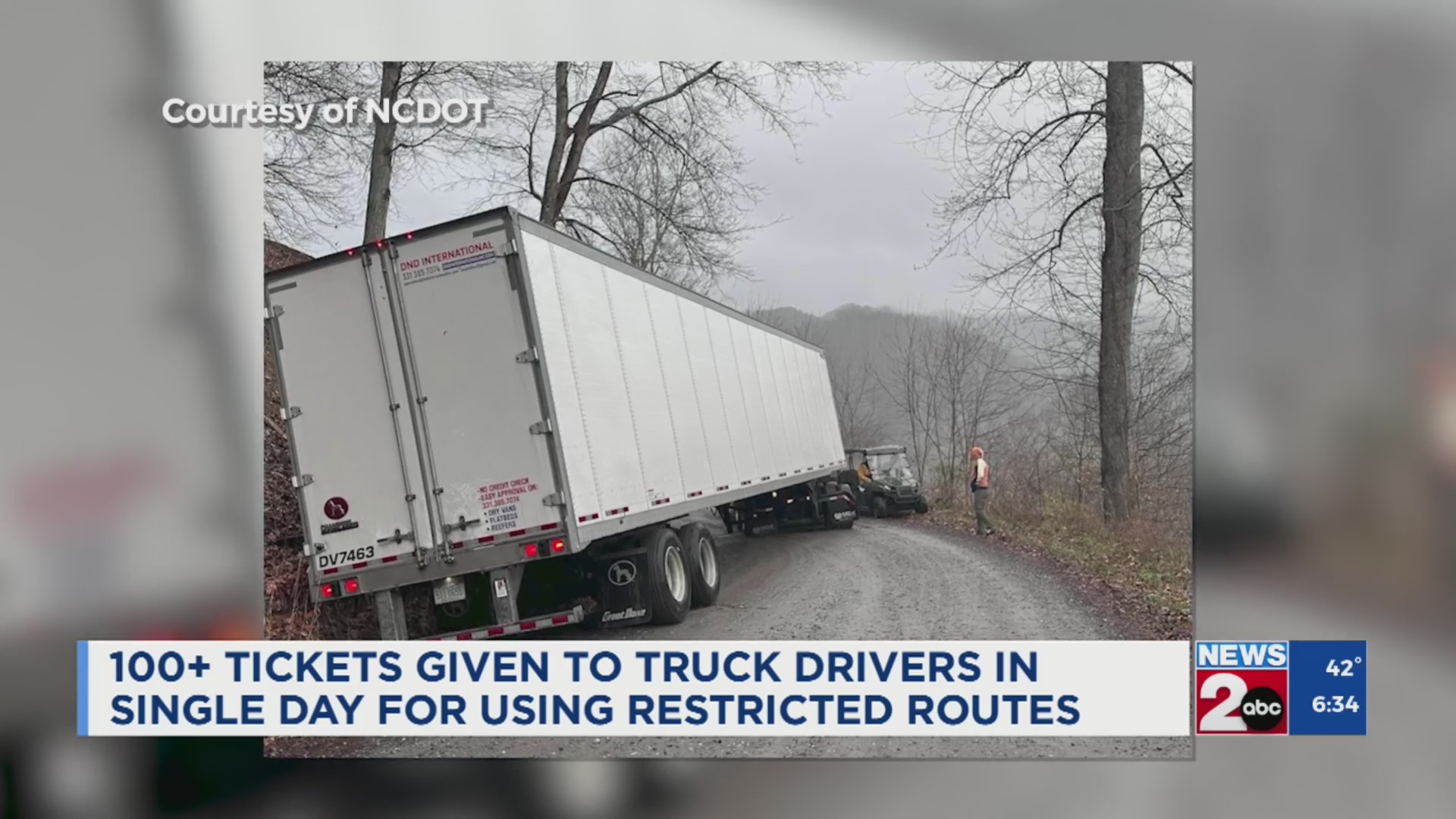 100+ tickets given to truck drivers in single day for using restricted ...