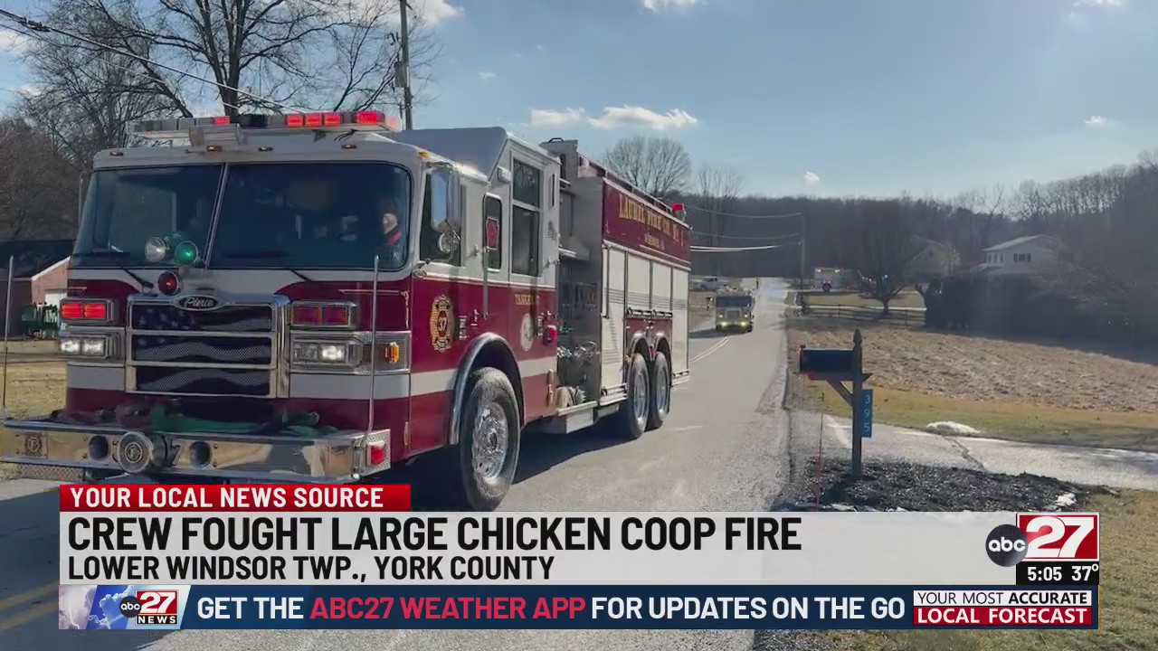 Crew fought large chicken coop fire – ABC27