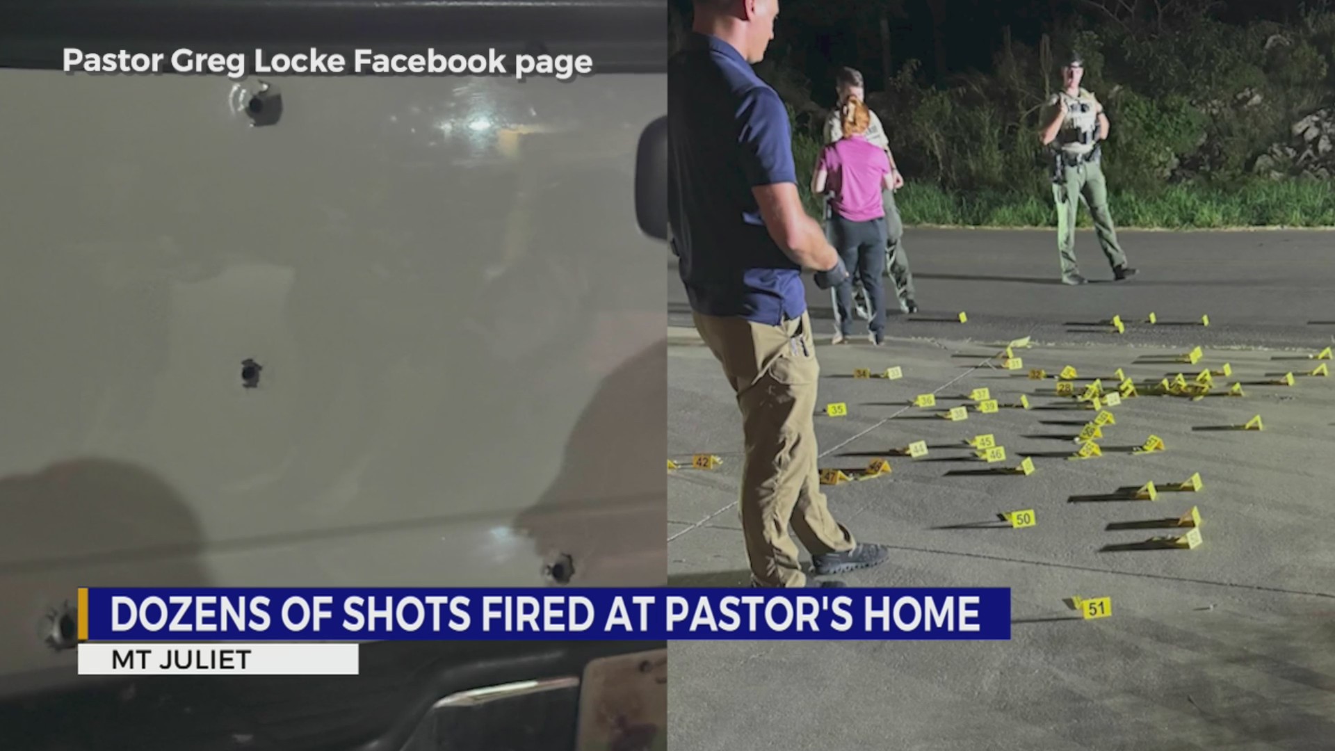 Dozens of shots fired at pastor’s Mt. Juliet home – WKRN News 2