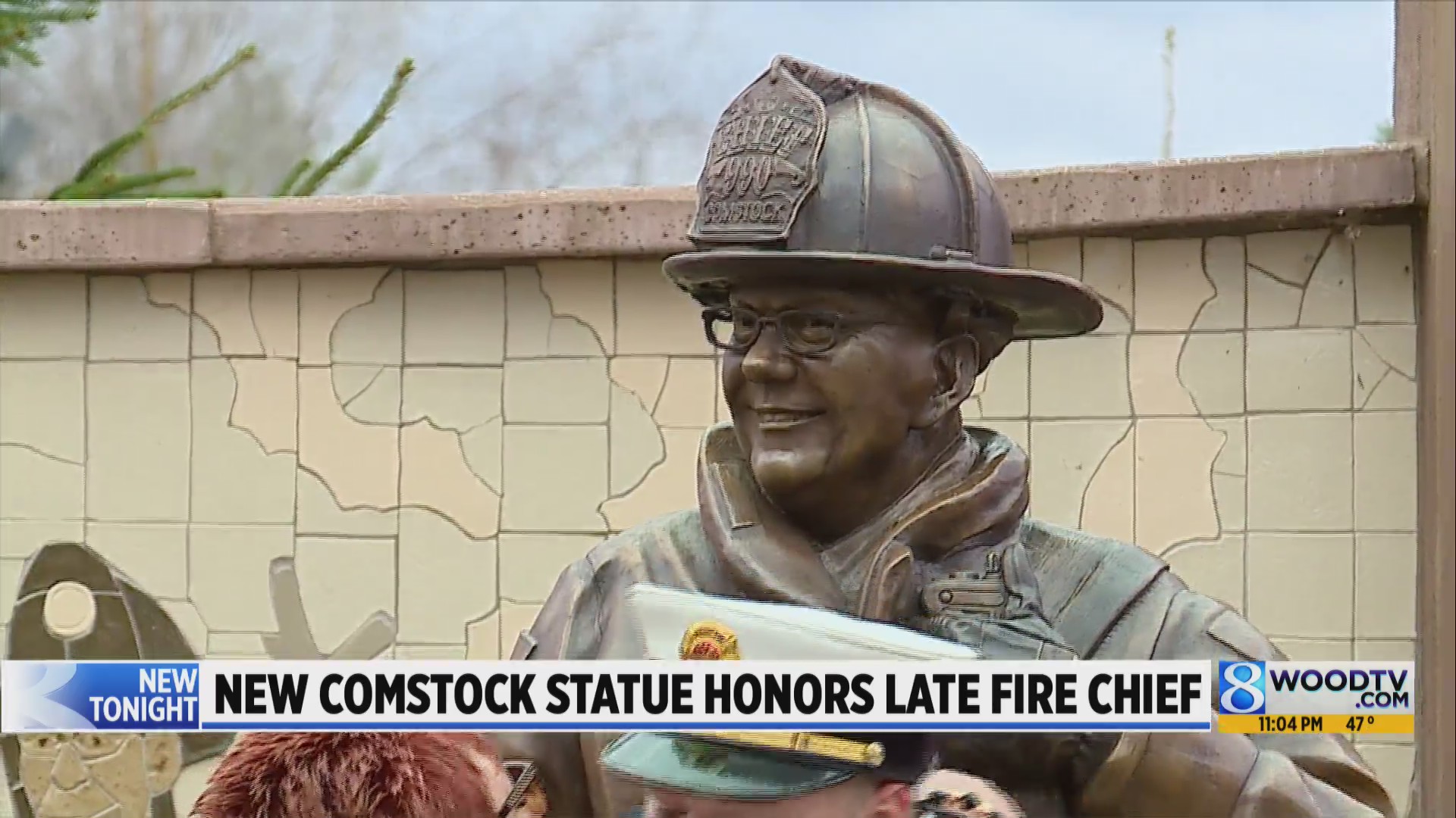 Statue memorializes Comstock Twp. fire chief killed in 2017 – WOODTV.com