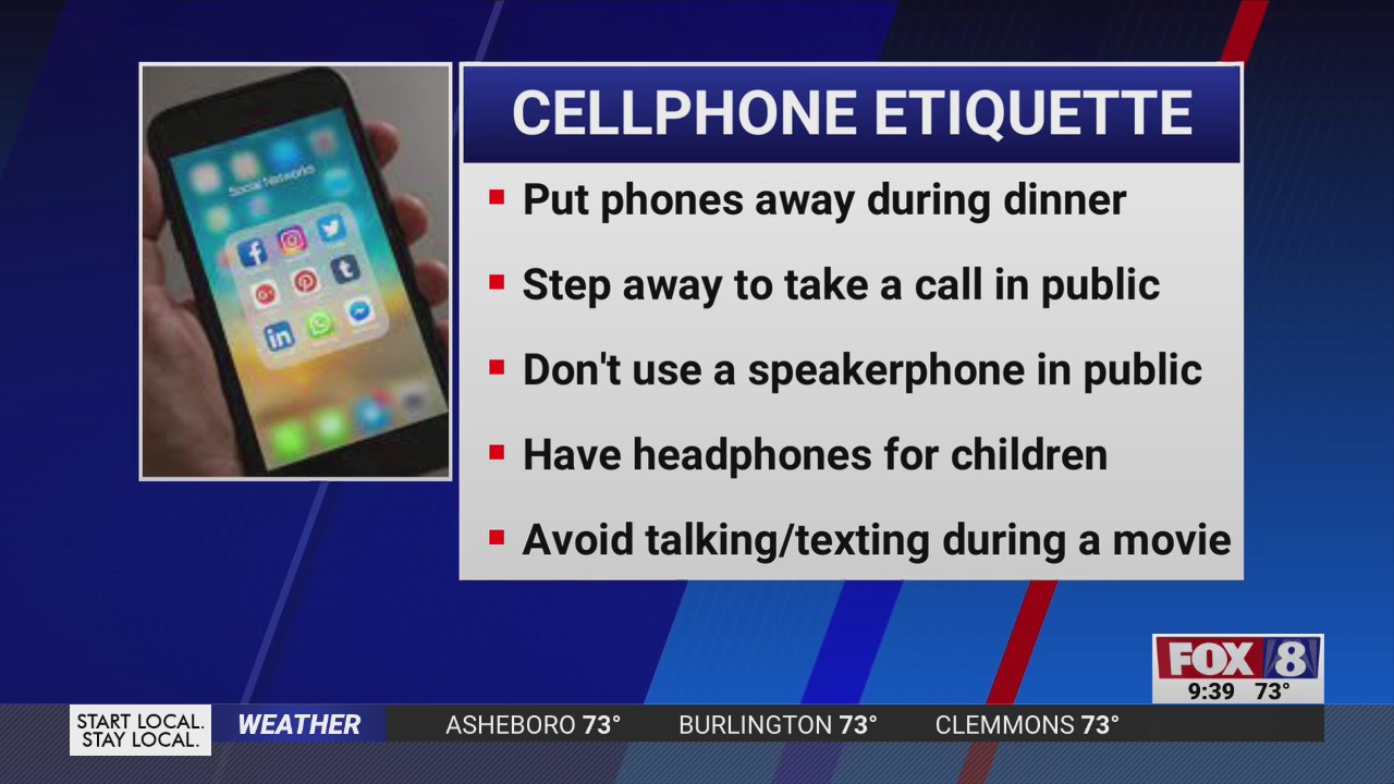 Teaching your children proper cell phone etiquette – FOX8 WGHP