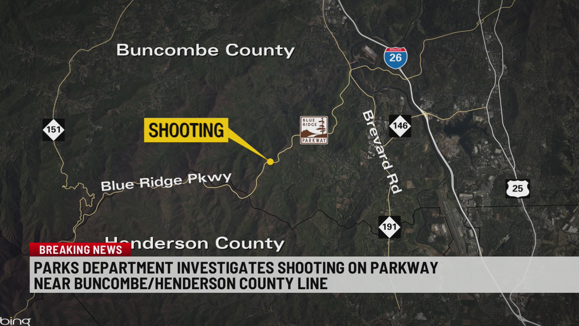 One shot along Blue Ridge Parkway in Buncombe County – WSPA 7NEWS