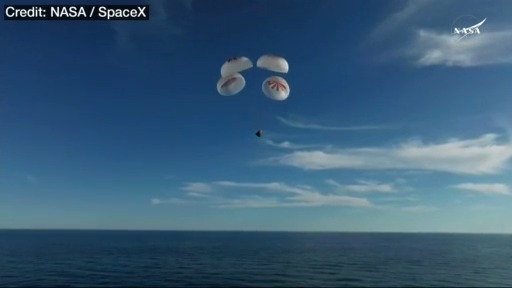 Capsule with returning astronauts splashes down in ocean – WBTW