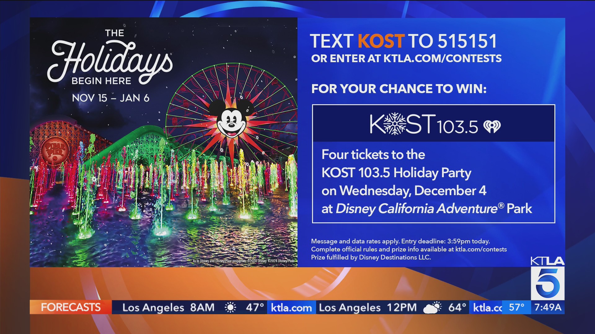 Ellen K shares details about the KOST 103.5 Holiday Party at Disney ...