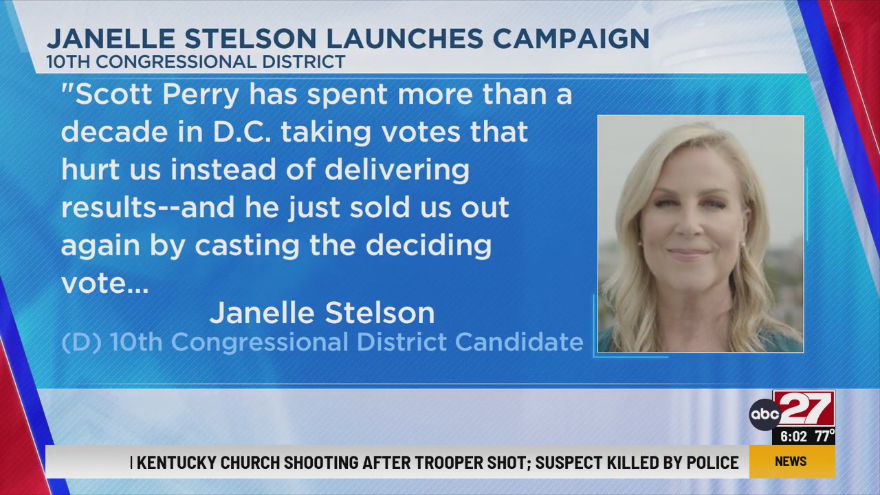 Janelle Stelson launches Congressional Campaign – ABC27