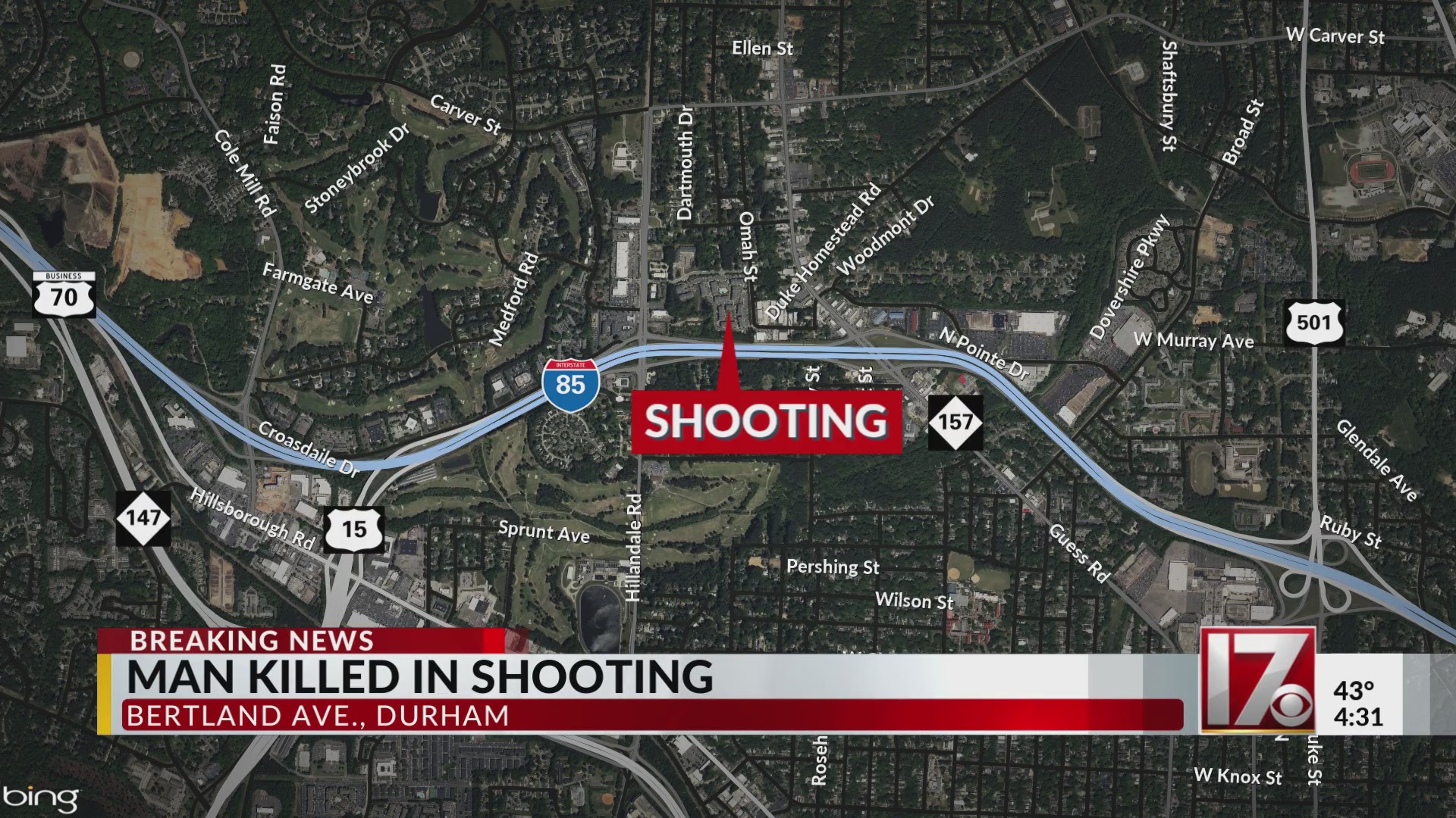 Man killed in Durham shooting – CBS17.com