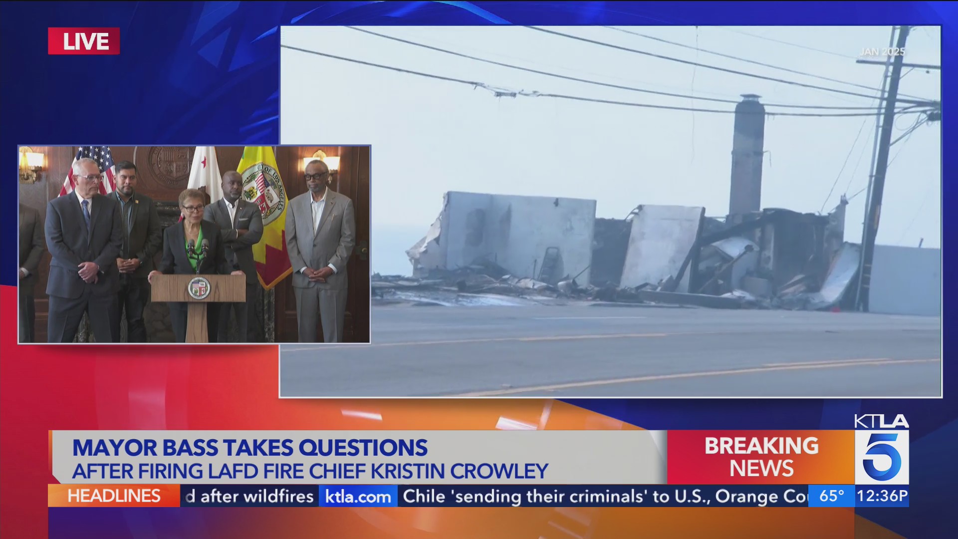 Mayor Bass announces firing of LAFD Chief Kristin Crowley over January ...