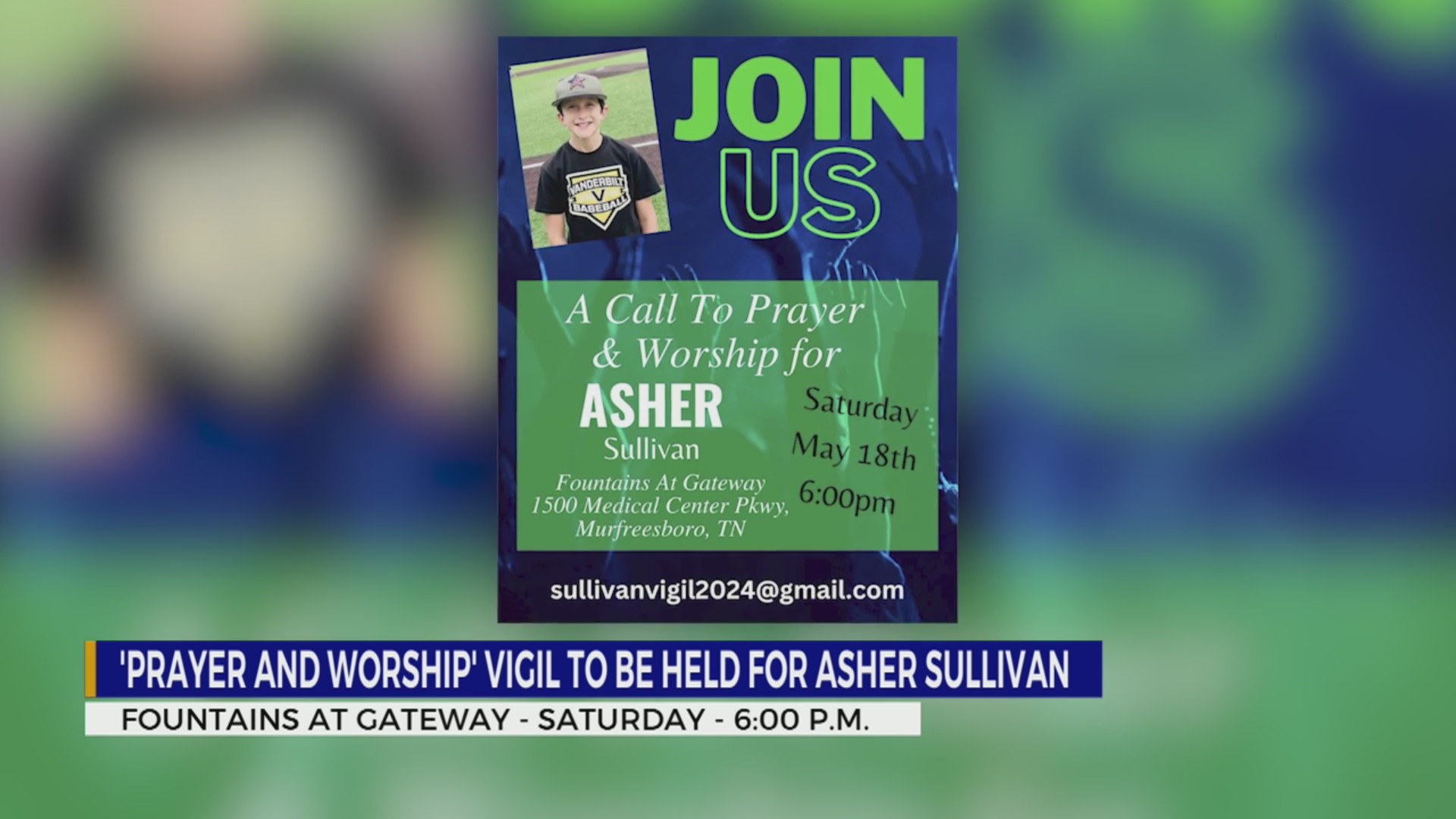Vigil to be held Saturday for Asher Sullivan – WKRN News 2
