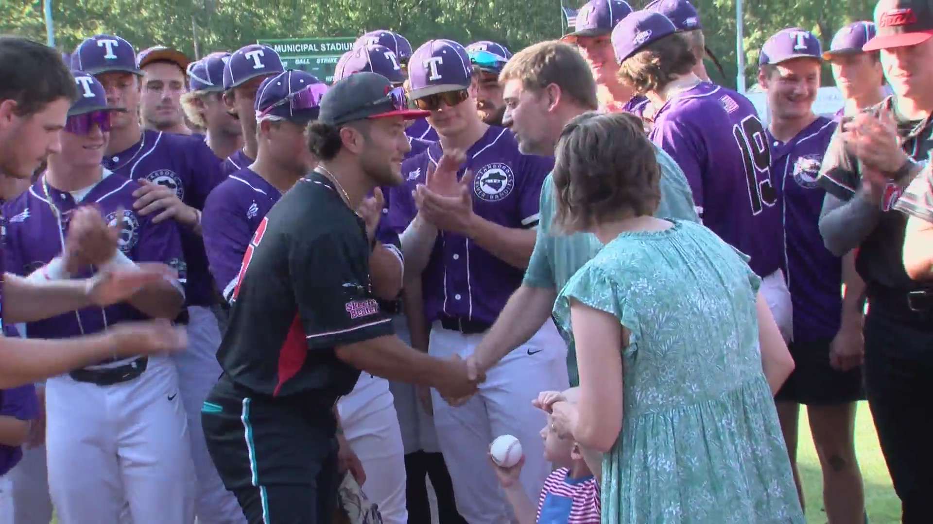 ECU baseball’s Parker Byrd receives ceremonial first pitch; continues ...