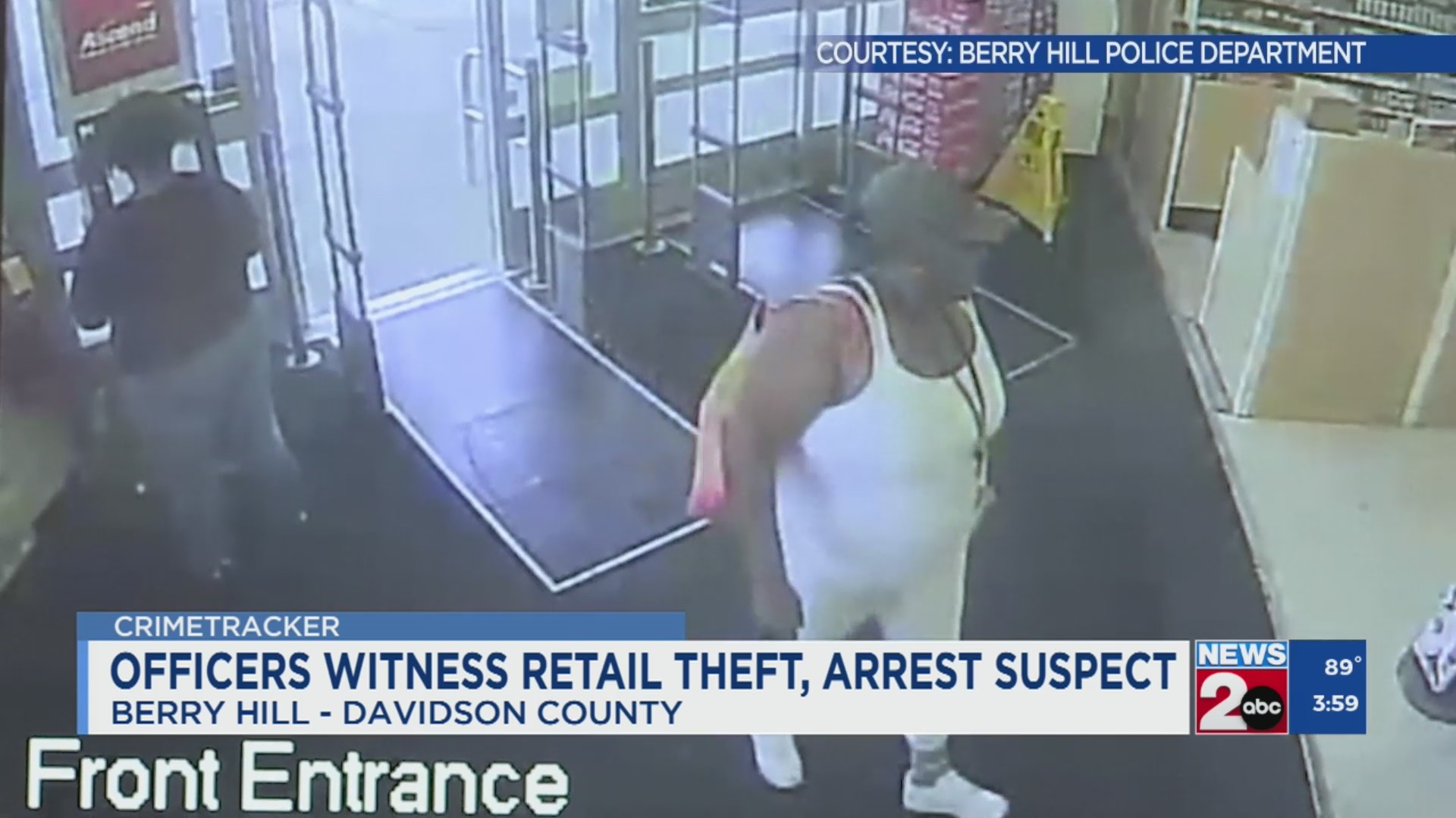 Suspect arrested after Berry Hill officers witness retail theft – WKRN ...