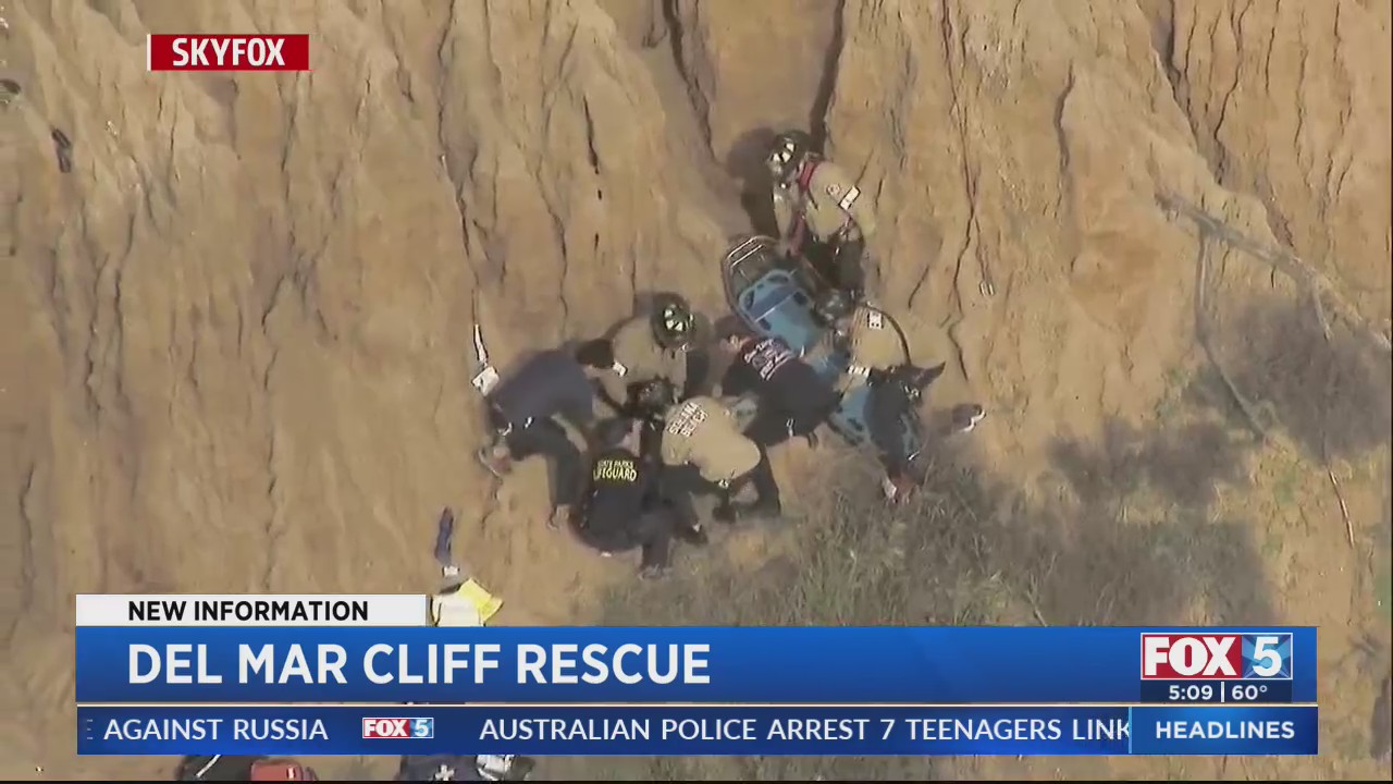 One person rescued after falling down Del Mar cliff – FOX 5 San Diego & KUSI News