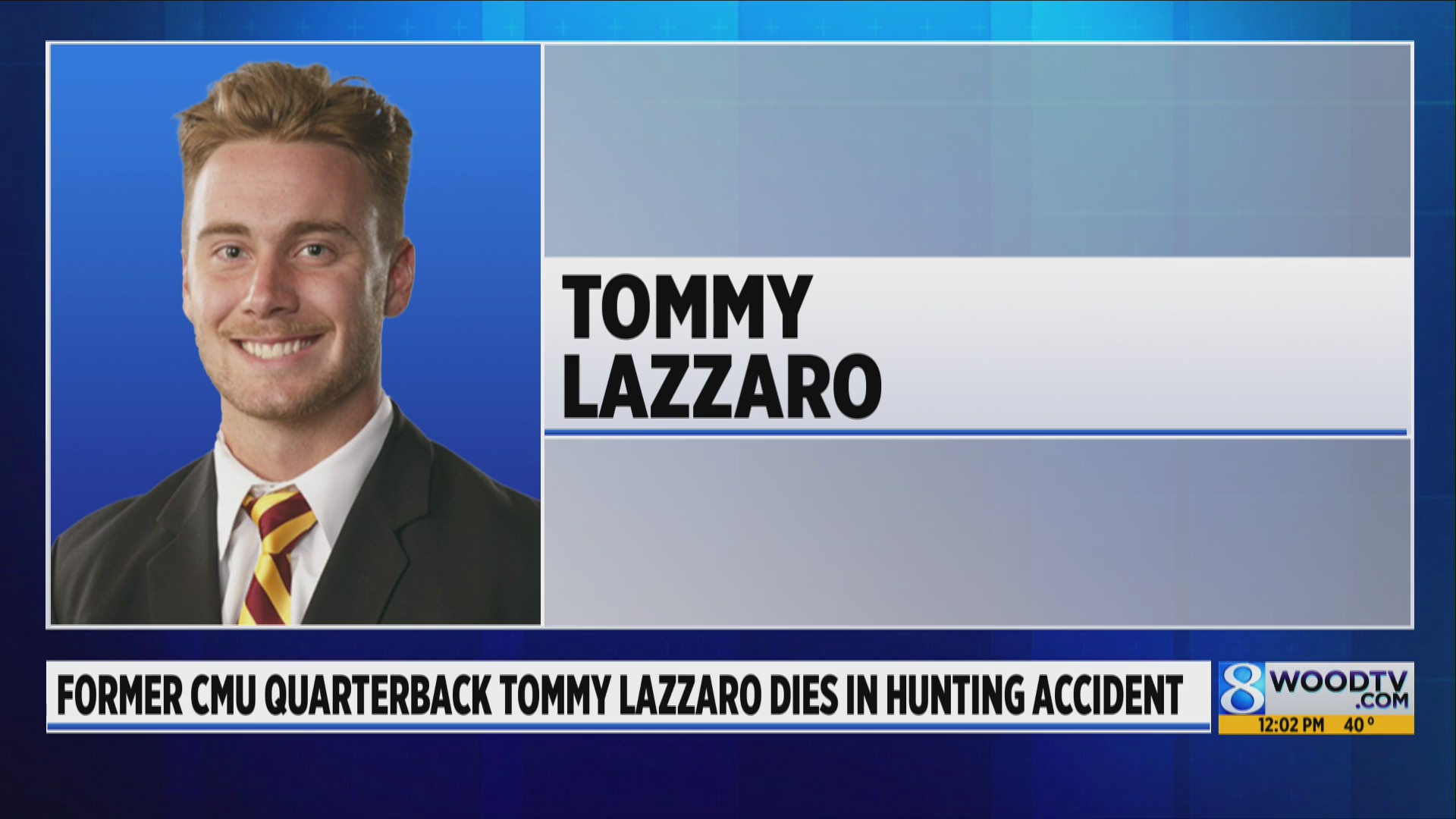 Report Former Cmu Quarterback Tommy Lazzaro Dies In Hunting Accident
