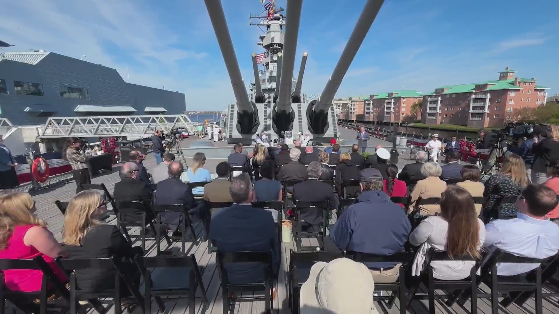 Nauticus hosts time capsule ceremony for Battleship Wisconsin’s 80th ...