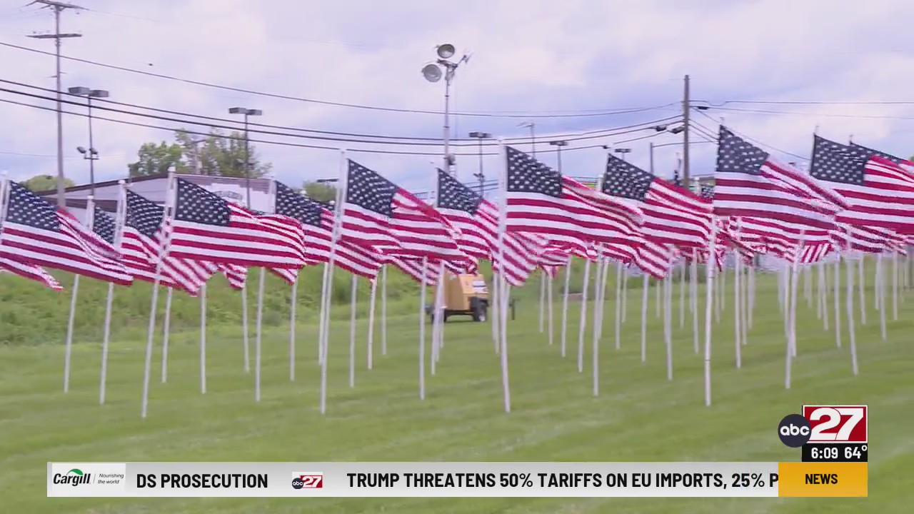 200 flags planted in Myerstown for ‘Flags for Heroes’ – PAhomepage.com