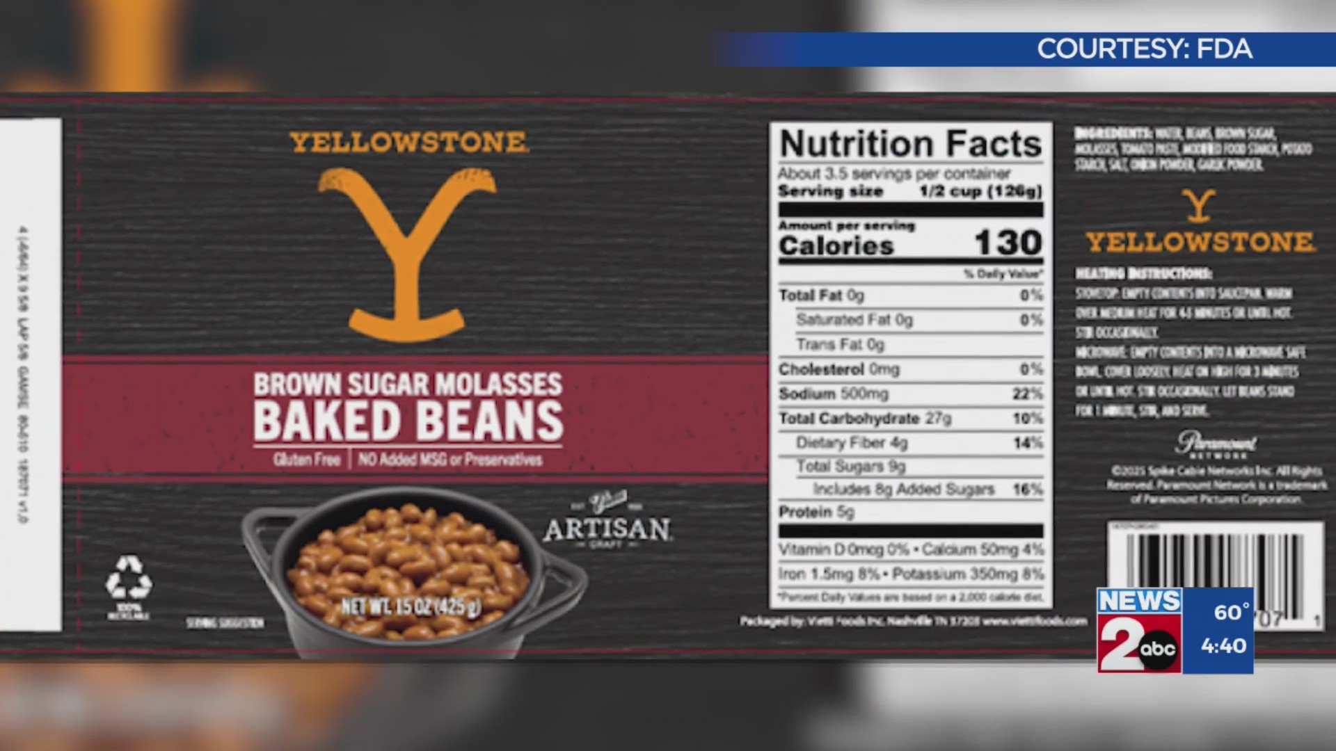 Nashville-based company recalls more than 4,500 cases of ‘Yellowstone ...
