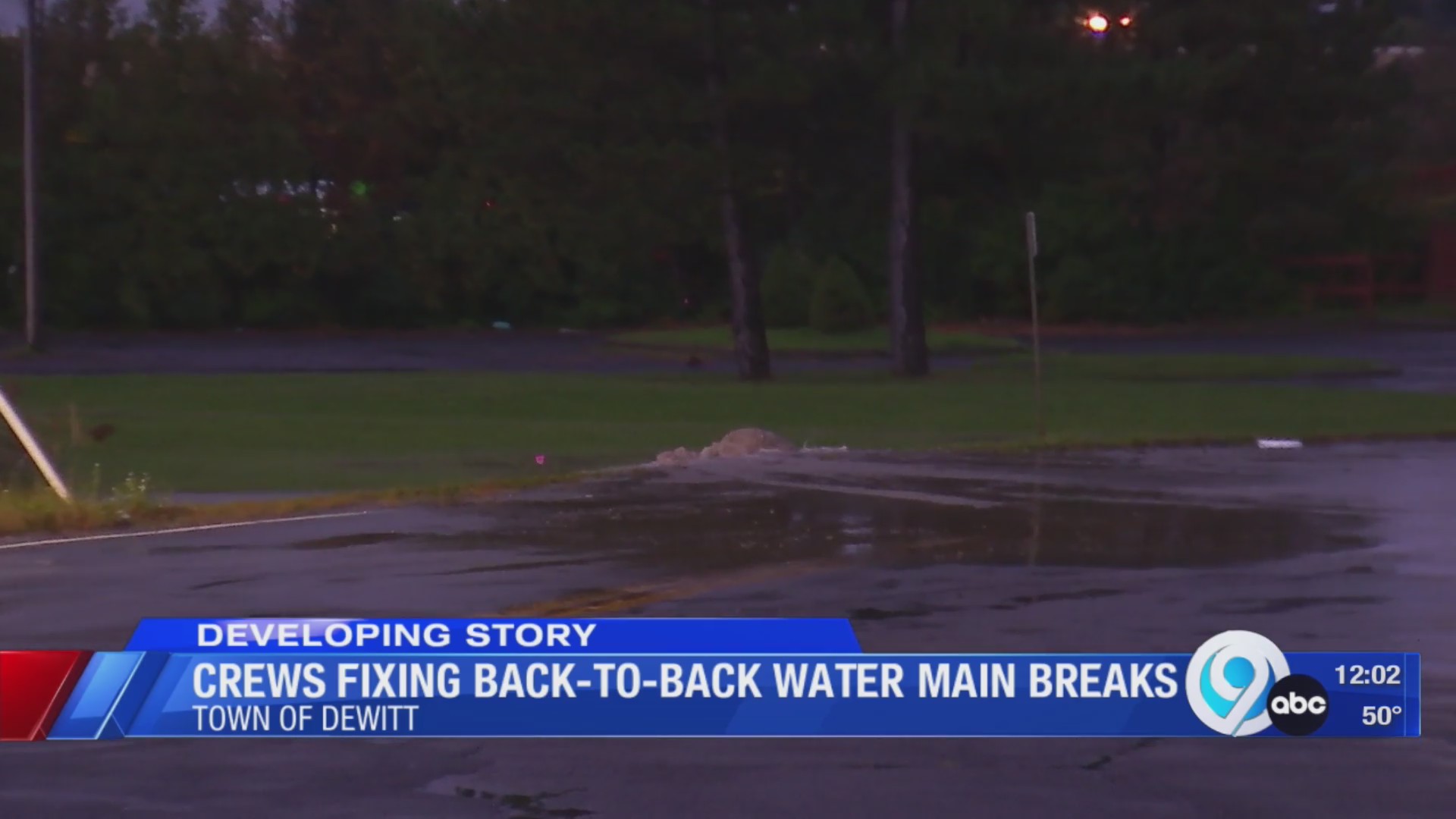Crews fixing back-to-back water main breaks – WSYR