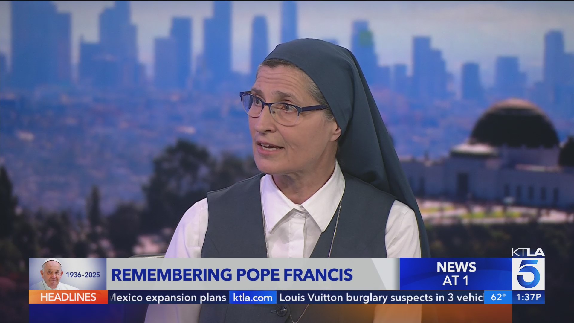 Remembering Pope Francis with Sister Nancy Usselmann – KTLA