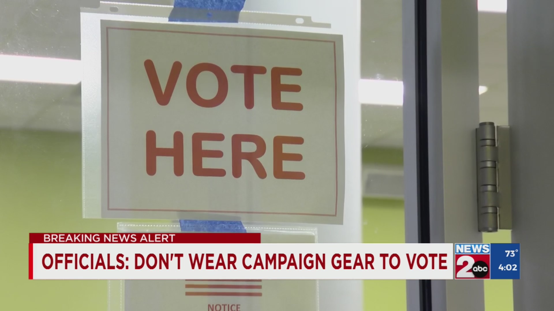 Officials want to remind voters not to wear campaign gear to vote ...
