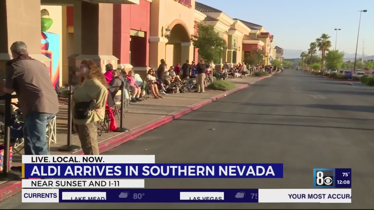 Las Vegas residents line up overnight for ALDI grand opening – KLAS
