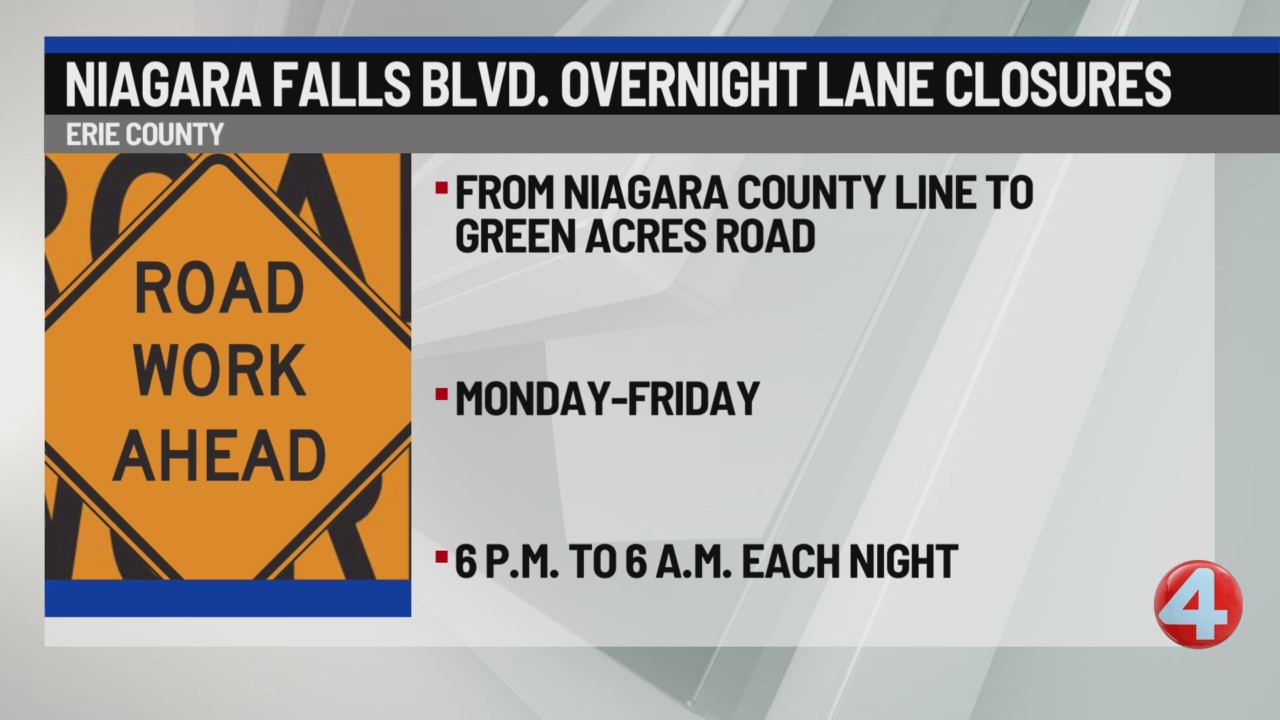 DOT announces lane closures on section of Niagara Falls Boulevard ...
