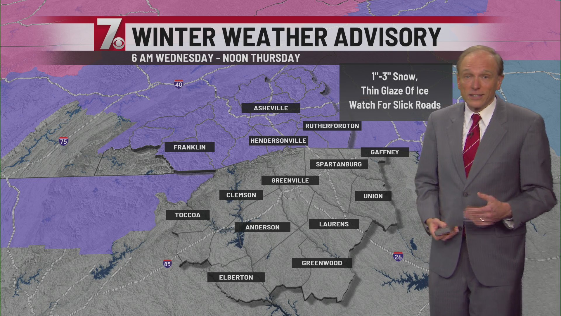 7Weather Tuesday AM Forecast – WSPA 7NEWS