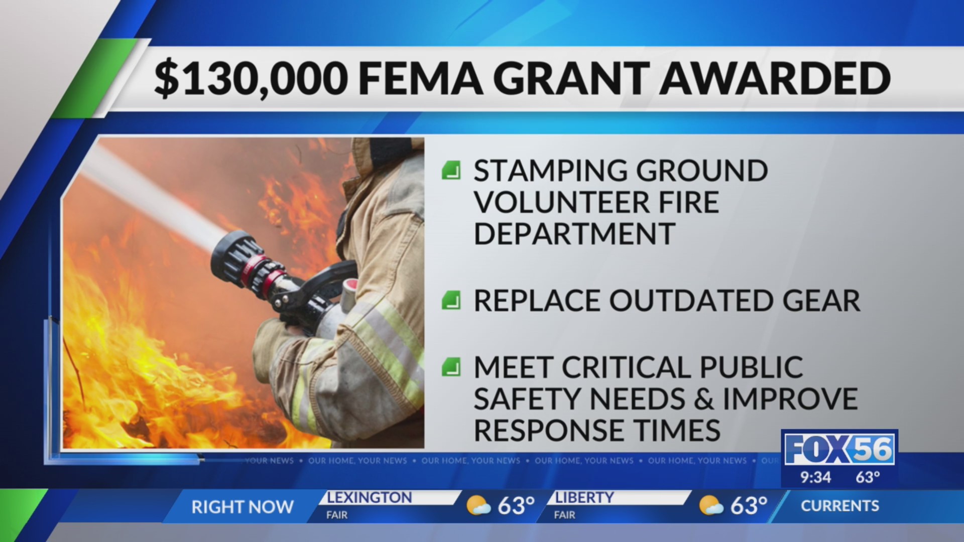 Stamping Ground Volunteer Fire Department replaces outdated gear thanks ...