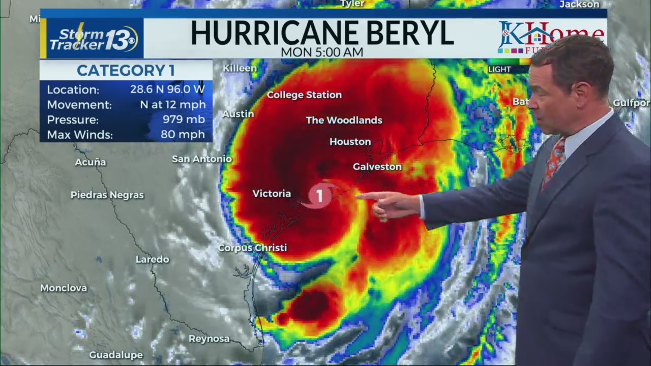 Hurricane Beryl makes landfall in Texas – WBTW