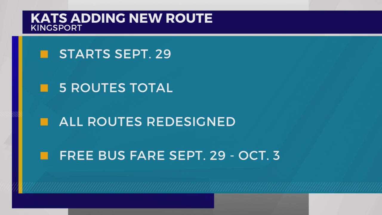 Kingsport Area Transit adding new bus route – WJHL | Tri-Cities News ...