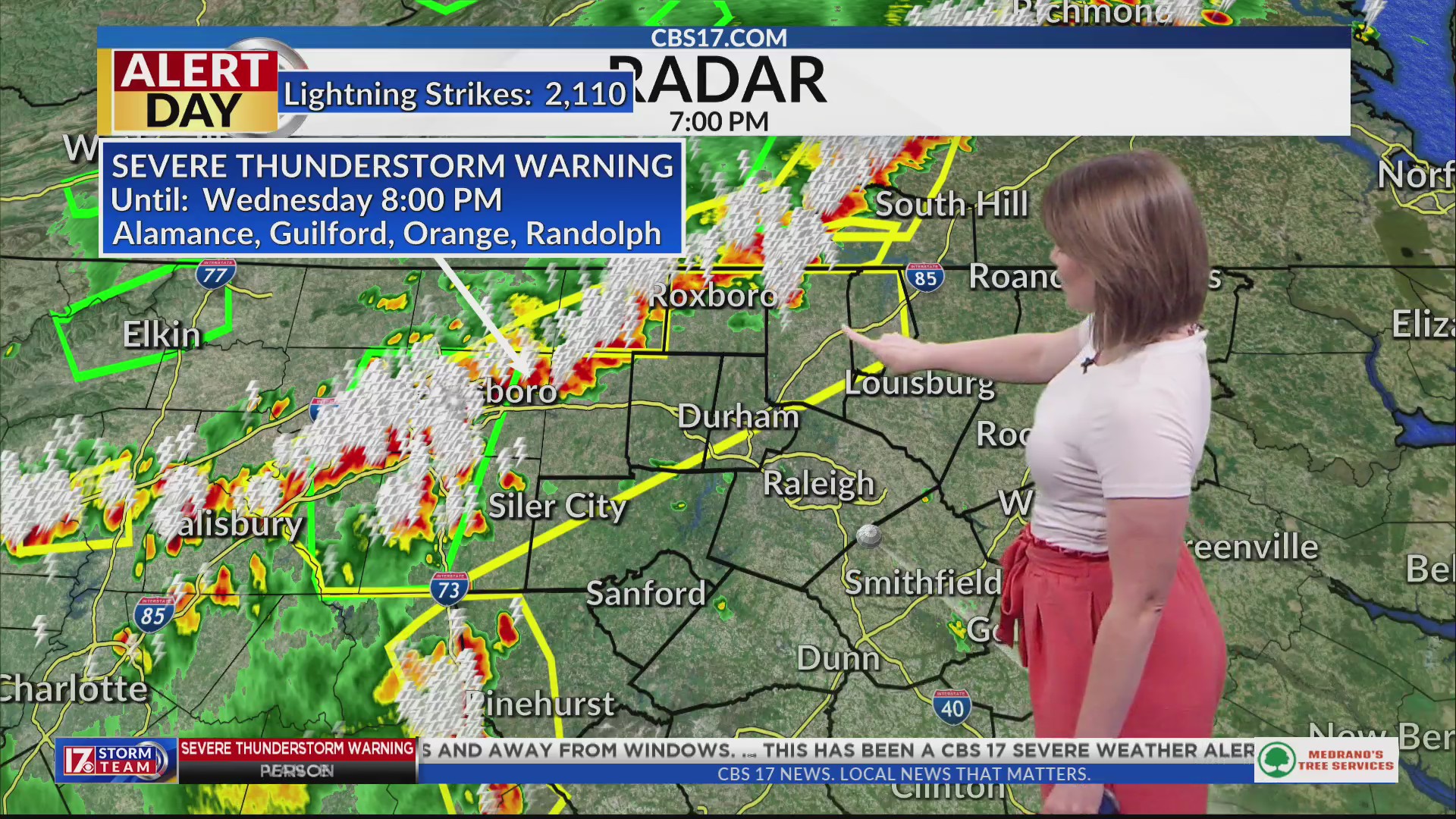 Severe thunderstorm warning Wednesday for Durham, Orange, other ...